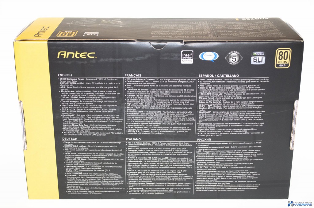 REVIEW: ANTEC EDGE 750W | ACTUALIDAD HARDWARE